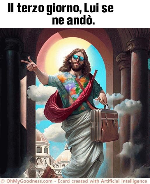 Il terzo giorno, Lui se ne andò. cartolina virtuale | Cartoline ...
