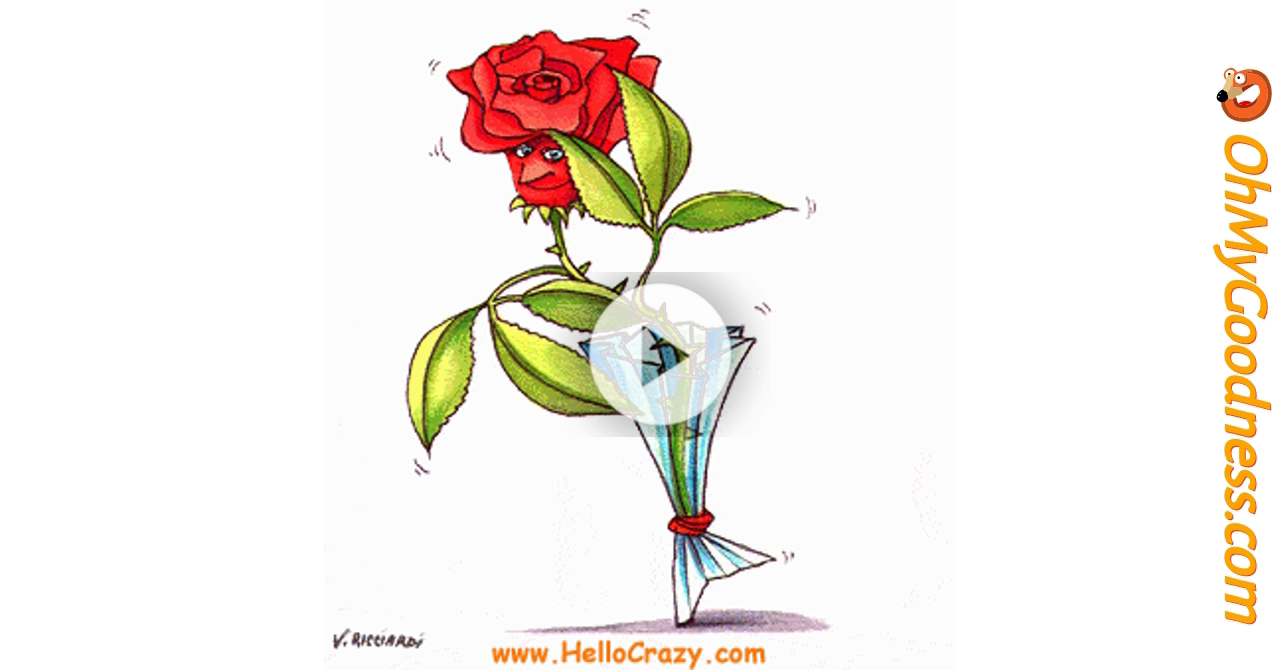 OhMyGoodness.com | Funny Ecards Animated | Dancing Rose