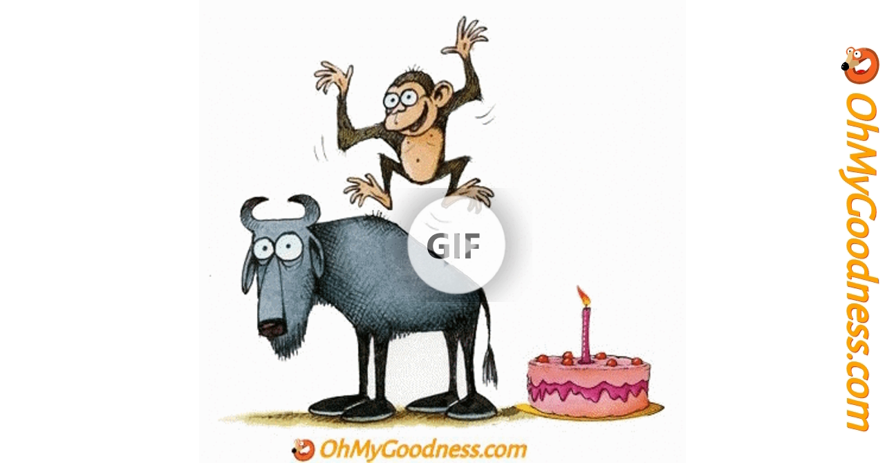 Happy Birthday You Smell Like A Gnu Ecard Funny Free ECards 