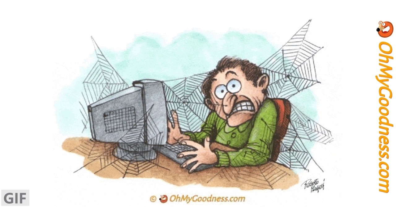 Trapped In The Web ecard | Funny Free eCards | OhMyGoodness ecards