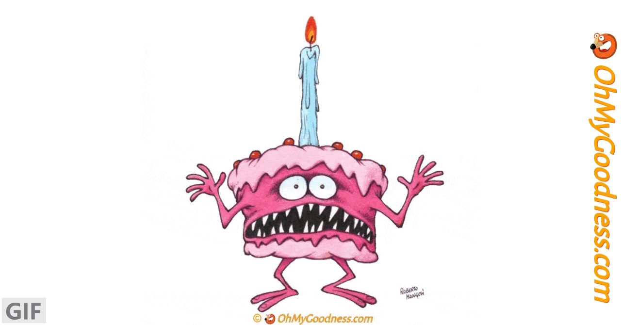 Feliz Cumpleaños Loco tarjeta virtuale | Tarjetas divertidas animadas ...