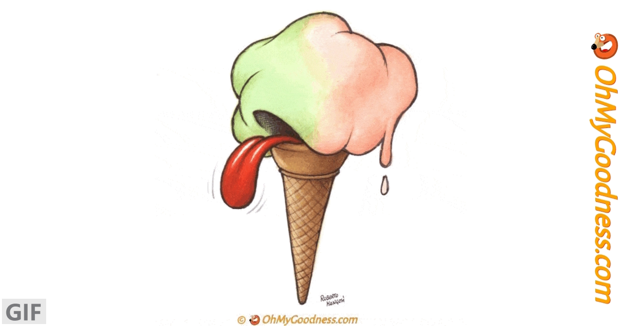Self-licking ice cream cone ecard | Funny Free eCards | OhMyGoodness ecards