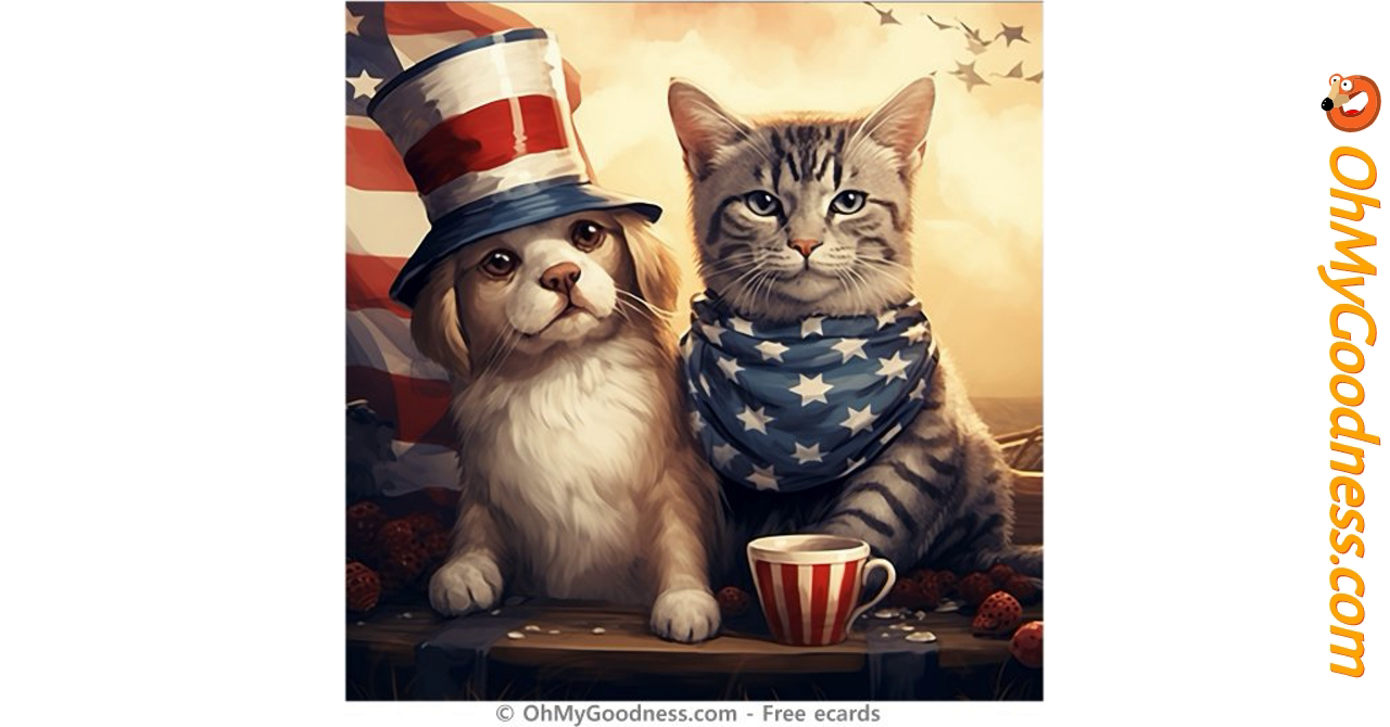 Buon 4 Luglio cartolina virtuale | Cartoline virtuali animate ...