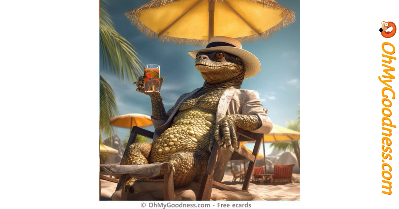 Too hot even for the lizard - meme | meme generator