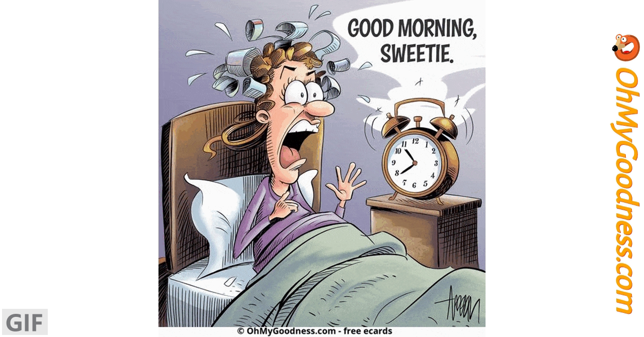 The alarm clock ecard | Funny Free eCards | OhMyGoodness ecards