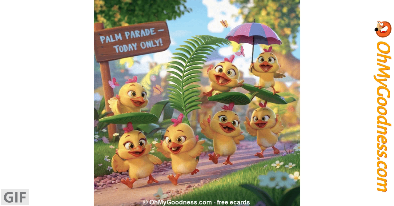 Happy Palm Sunday! ecard | Funny Free eCards | OhMyGoodness ecards