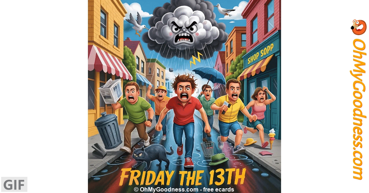 Free Friday 13 Ecards - Funny Animated and Musical