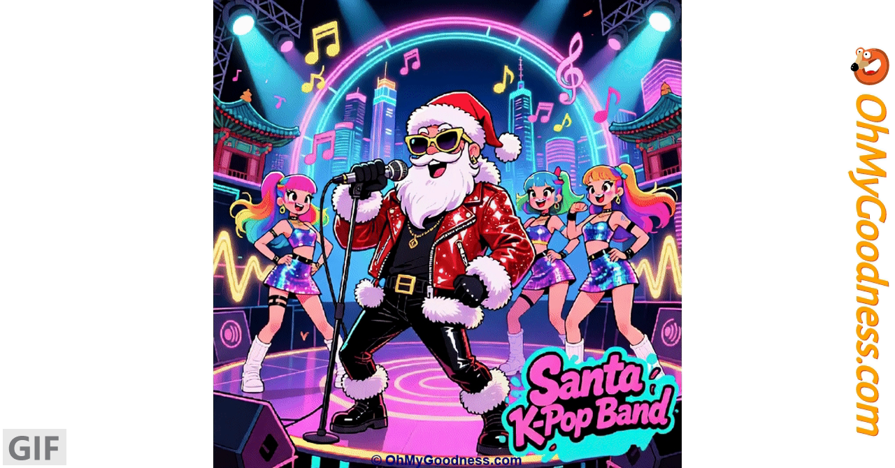Santa Goes K-Pop! - meme | meme generator