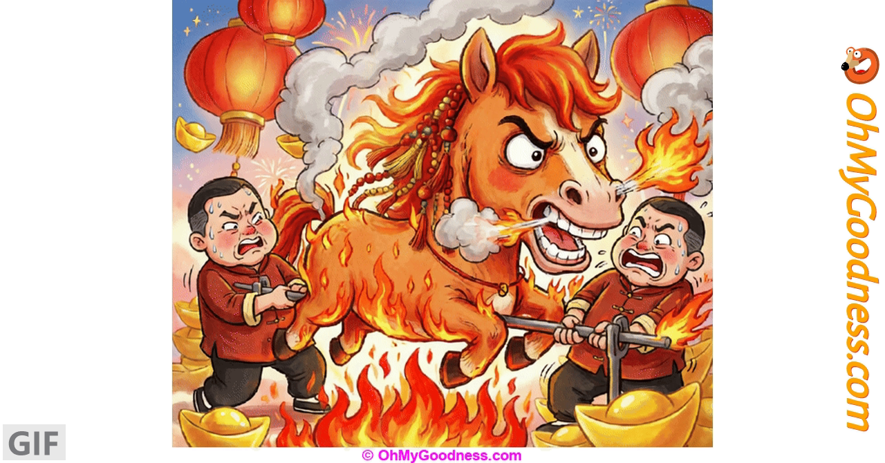 Anno del Cavallo di Fuoco: attenzione... potrebbe finire nello spiedo ...